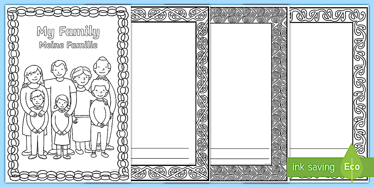 My Family Booklet English/German (teacher made) - Twinkl