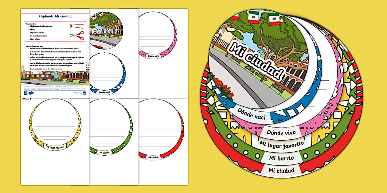 Flipbook: Mi ciudad - Twinkl Mexico