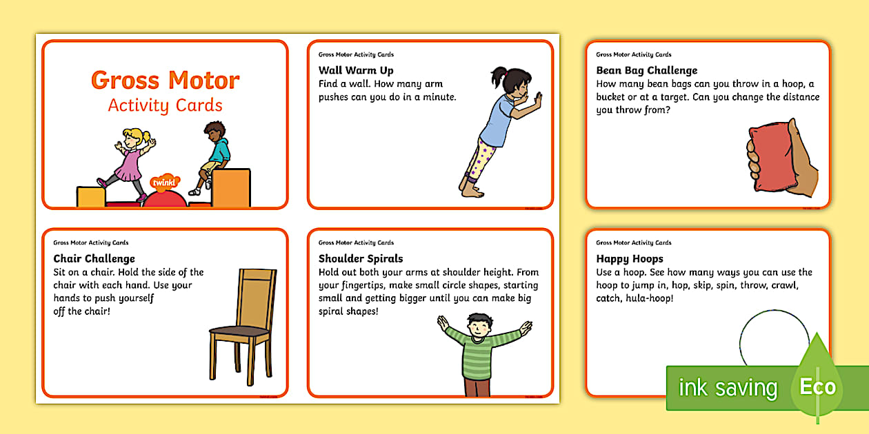All About Me Gross Motor Activities Cards | Twinkl Resources