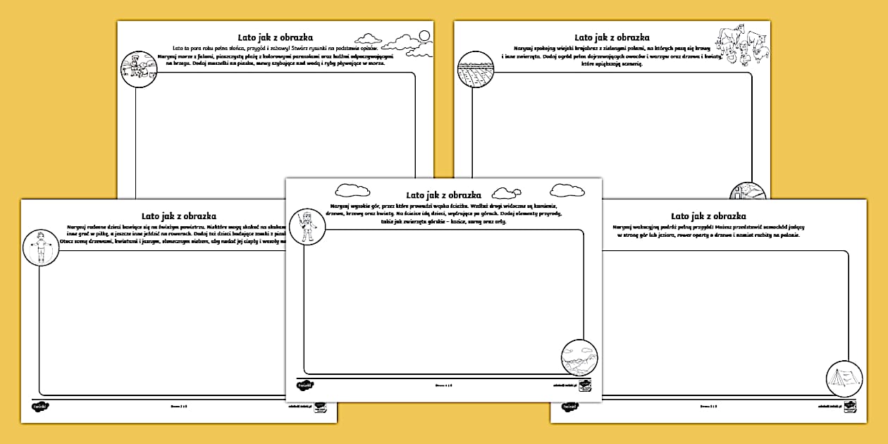 Lato jak z obrazka | Rysowanie | Rysunek | Pory roku