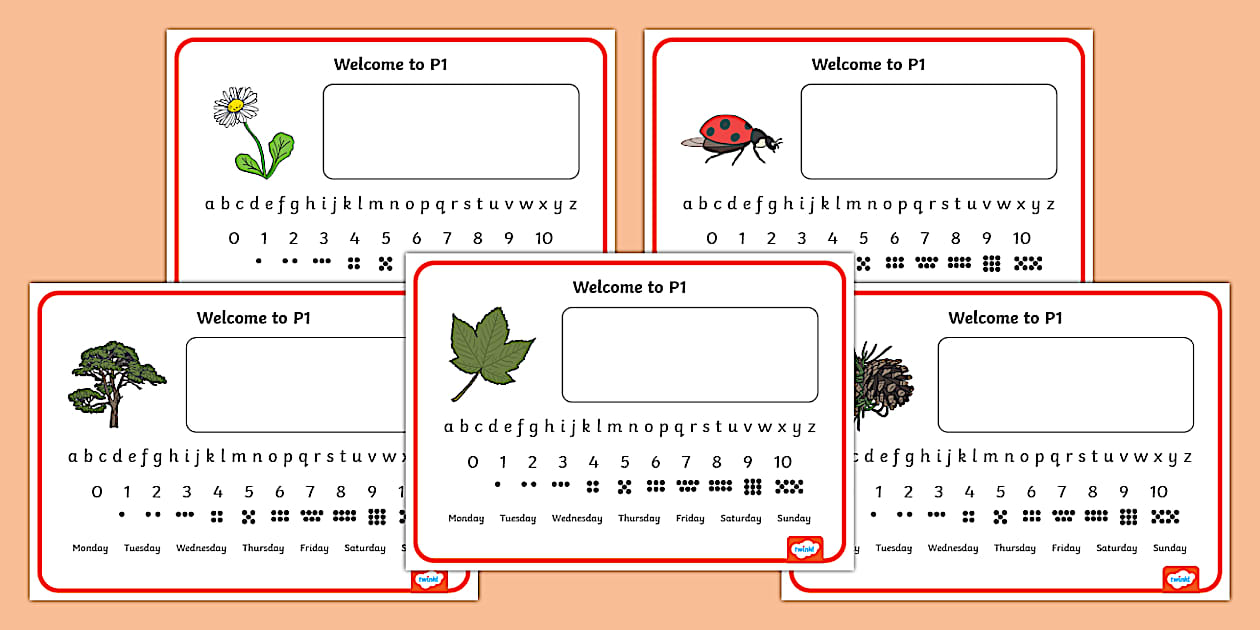 Great Outdoors Class Set Recognition Editable Desk Mat