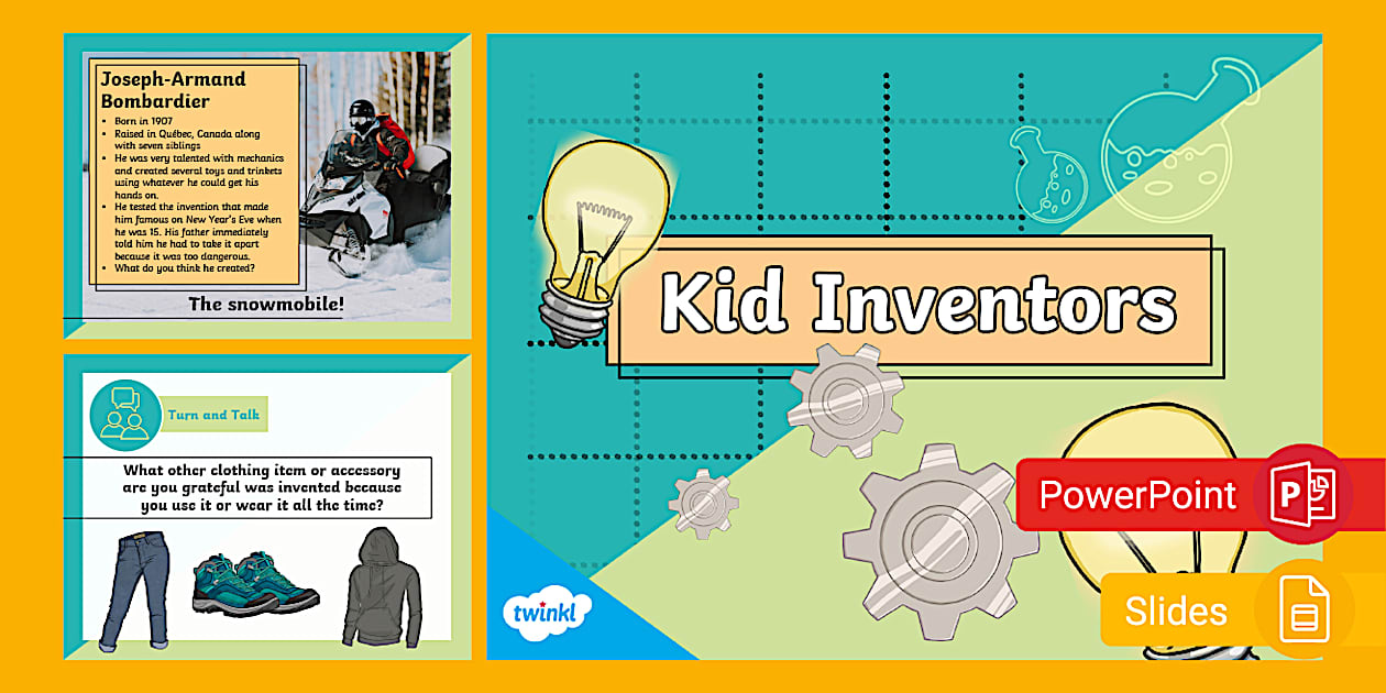 Famous Kid Inventors PowerPoint & Google Slides - Twinkl