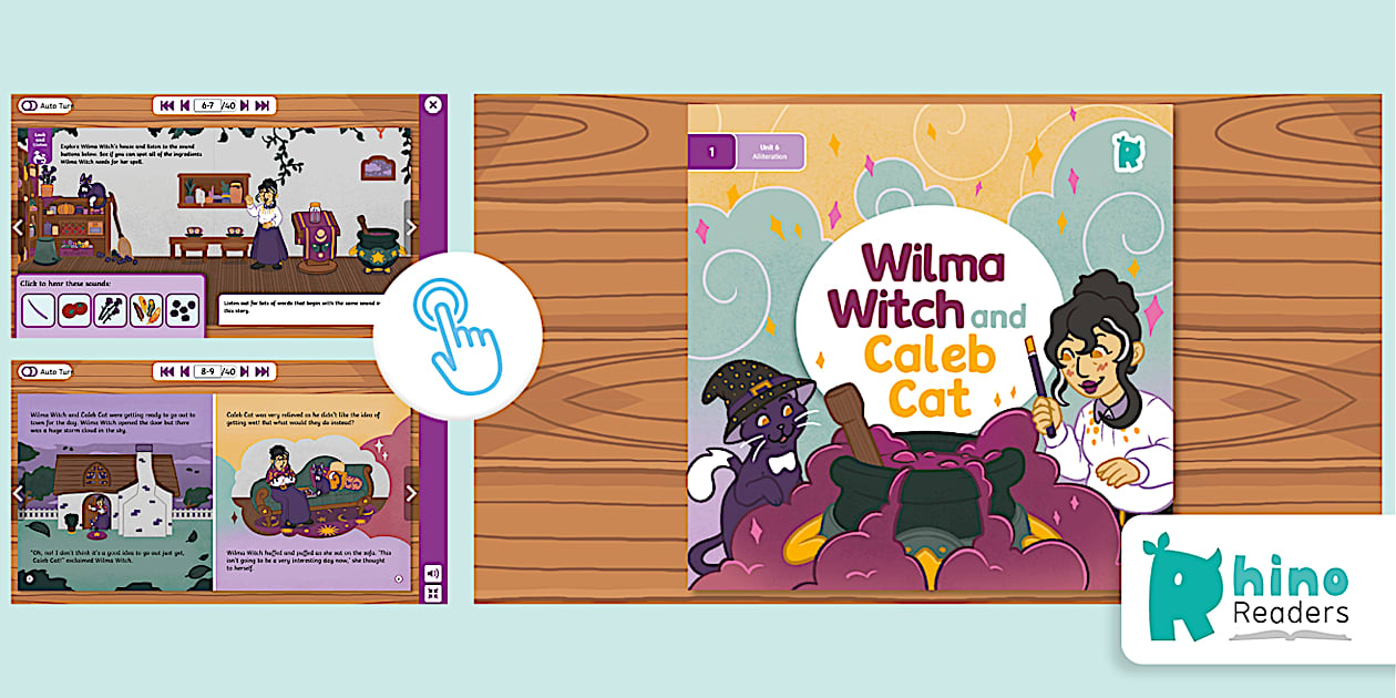 Level 1 Reading Scheme Book: Wilma Witch and Caleb Cat