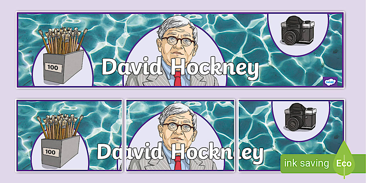 David Hockney Display Banner (teacher made) - Twinkl