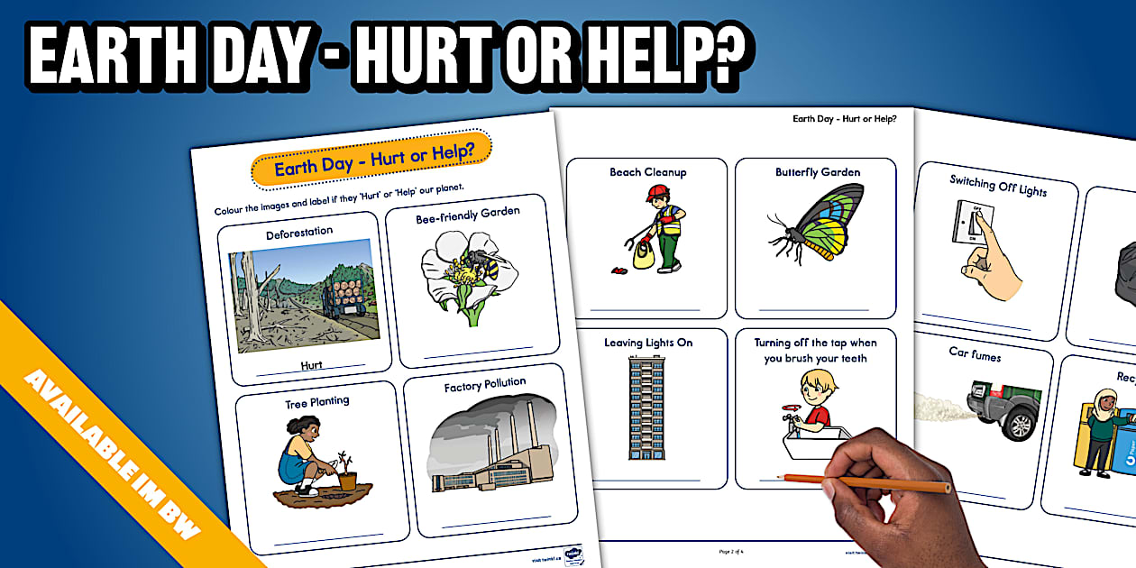 Earth Day Colouring Activity