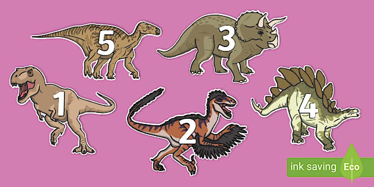 Numbers 0-20 on Dinosaurs (teacher made) - Twinkl