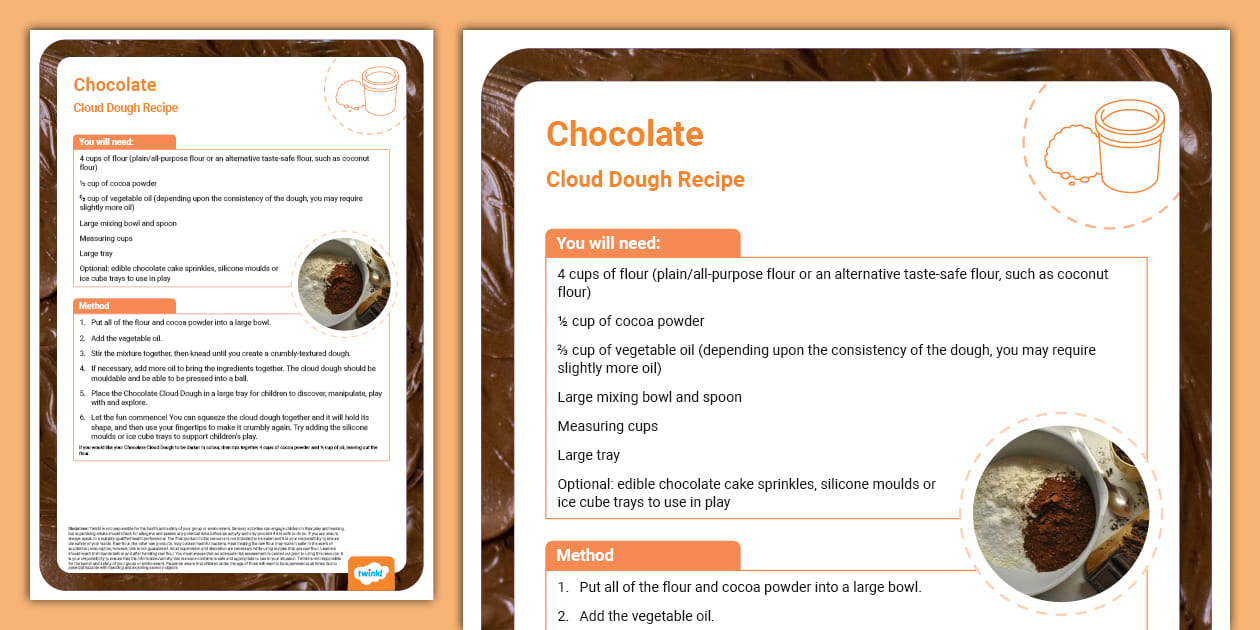 Chocolate Cloud Dough Recipe | Sensory Play | Twinkl