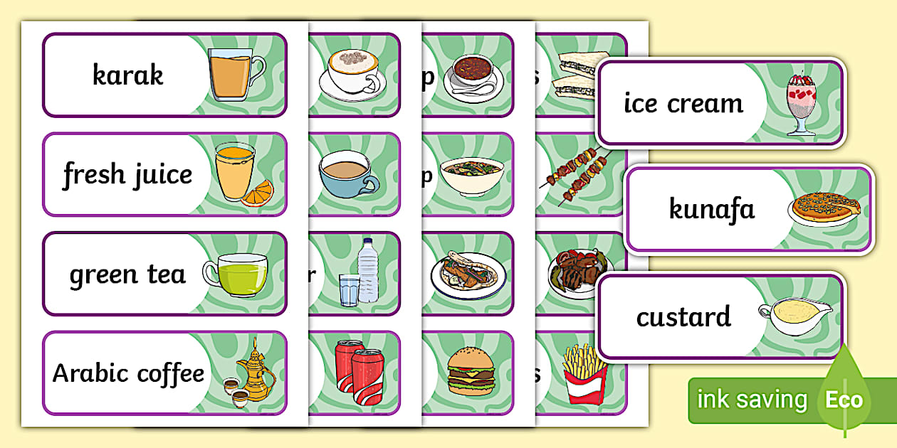 Café Word Cards (teacher made) - Twinkl