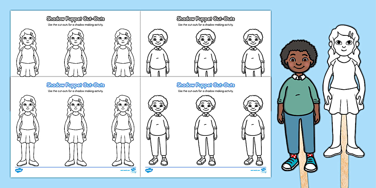 Shadow Puppet Cut-Outs - (teacher made) - Twinkl