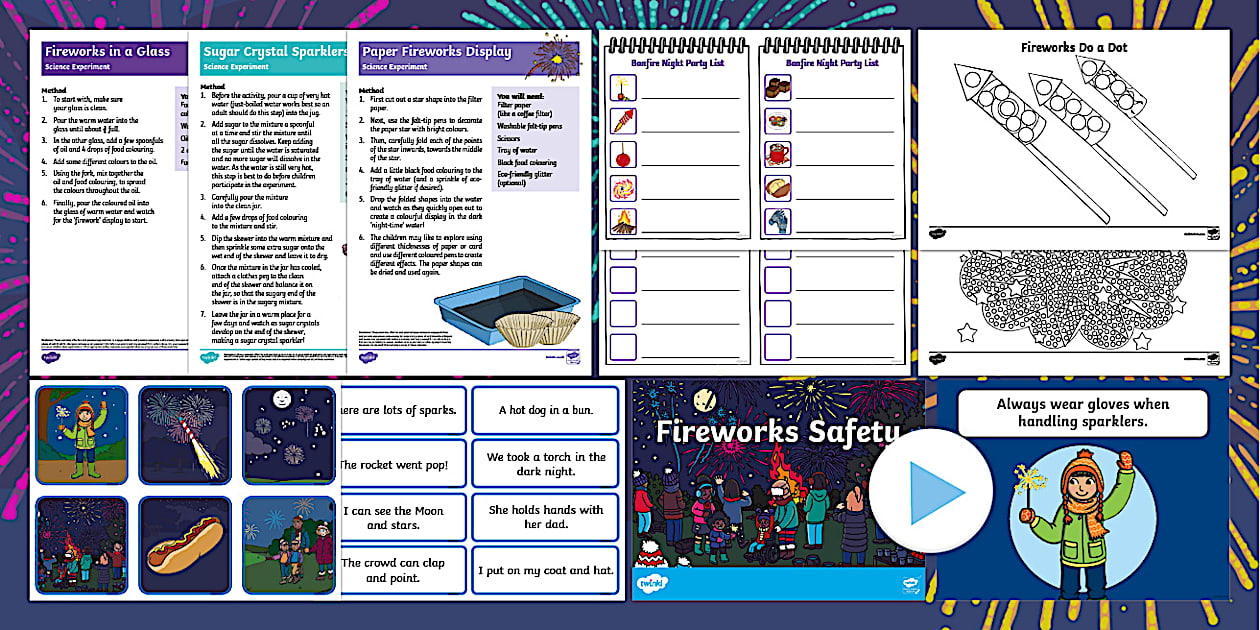 EYFS Bonfire Night and Fireworks Resource Pack (3-5 years)