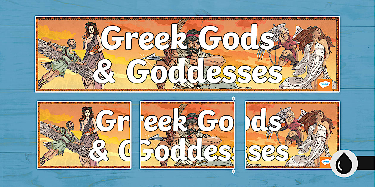 Greek Gods Display Banner (teacher made) - Twinkl