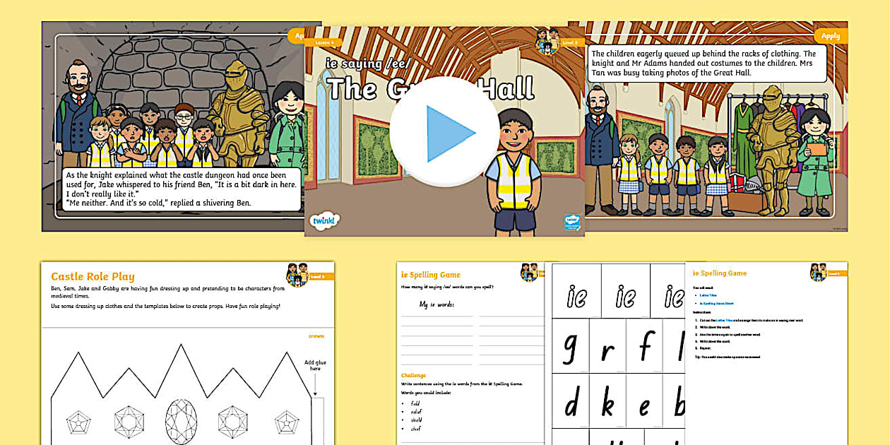 'ie' saying /ee/ Lesson Pack - Level 5 Week 21 Lesson 4