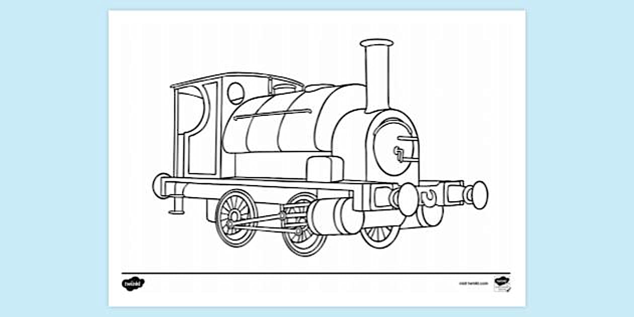 Small Engine Colouring | Colouring Sheets (teacher made)