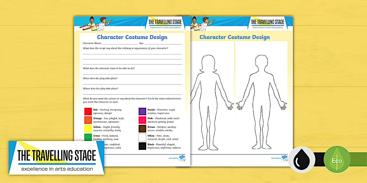 Character Costume Design Activity