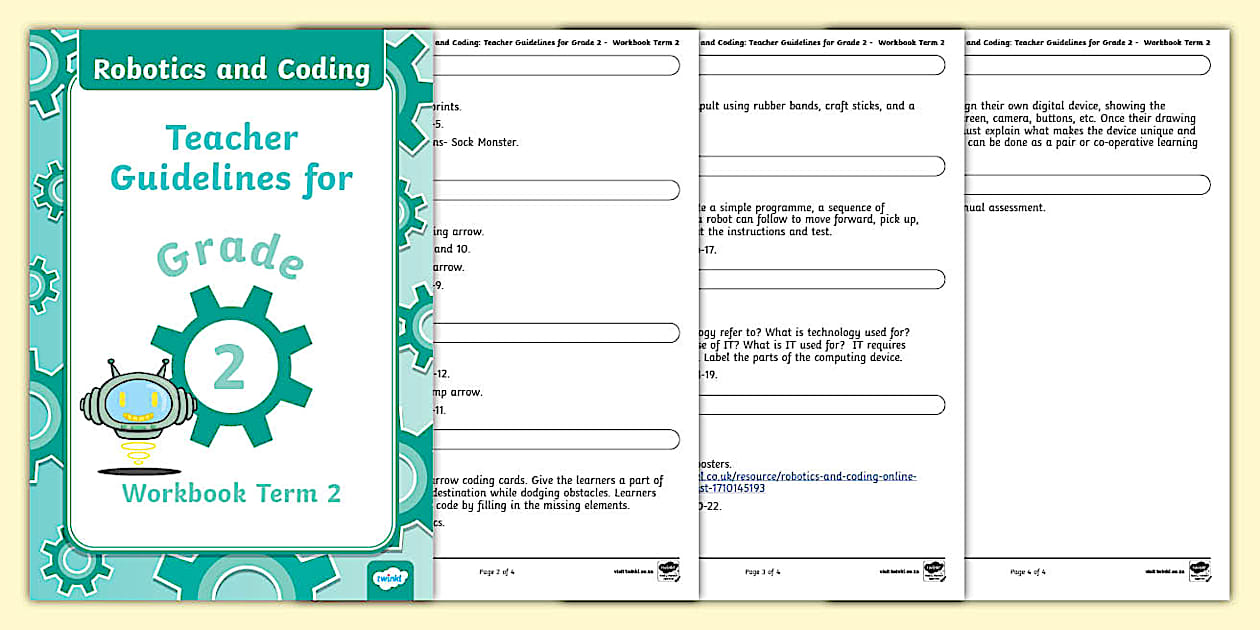 Robotics and Coding – Grade 2 Term 2 Teacher Guidelines