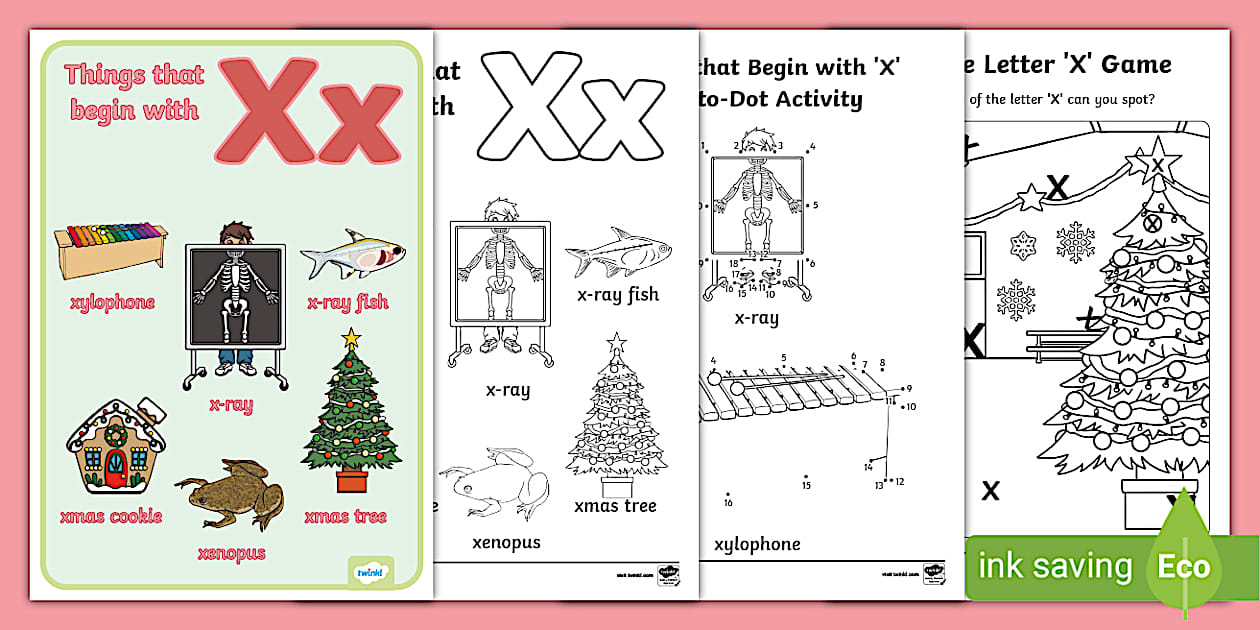 Things that Begin with X Worksheets Pack | Primary Resources
