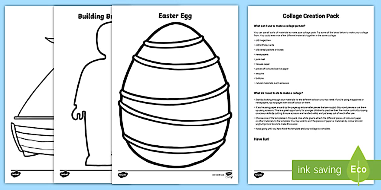 Collage Creation Pack - Home Learning Activities - Twinkl