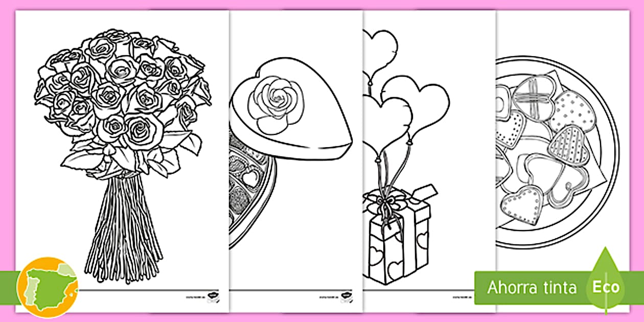 Hojas de colorear: El día de San Valentín - Twinkl