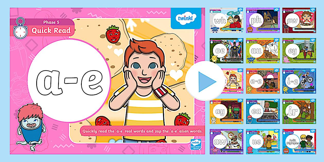 Phase 5 Quick Read PowerPoint Activity Pack (teacher made)