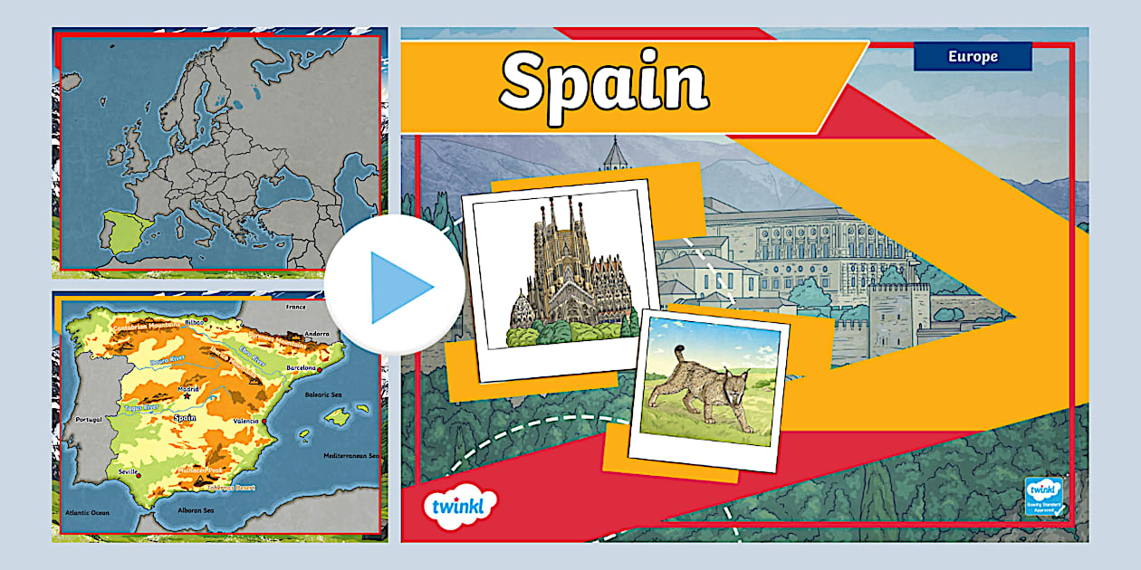 KS2 Spain PowerPoint (teacher made) - Twinkl