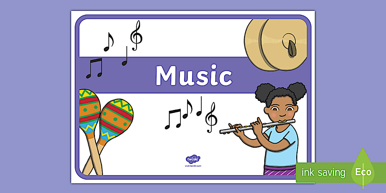 Music Classroom Area Sign (teacher made) - Twinkl