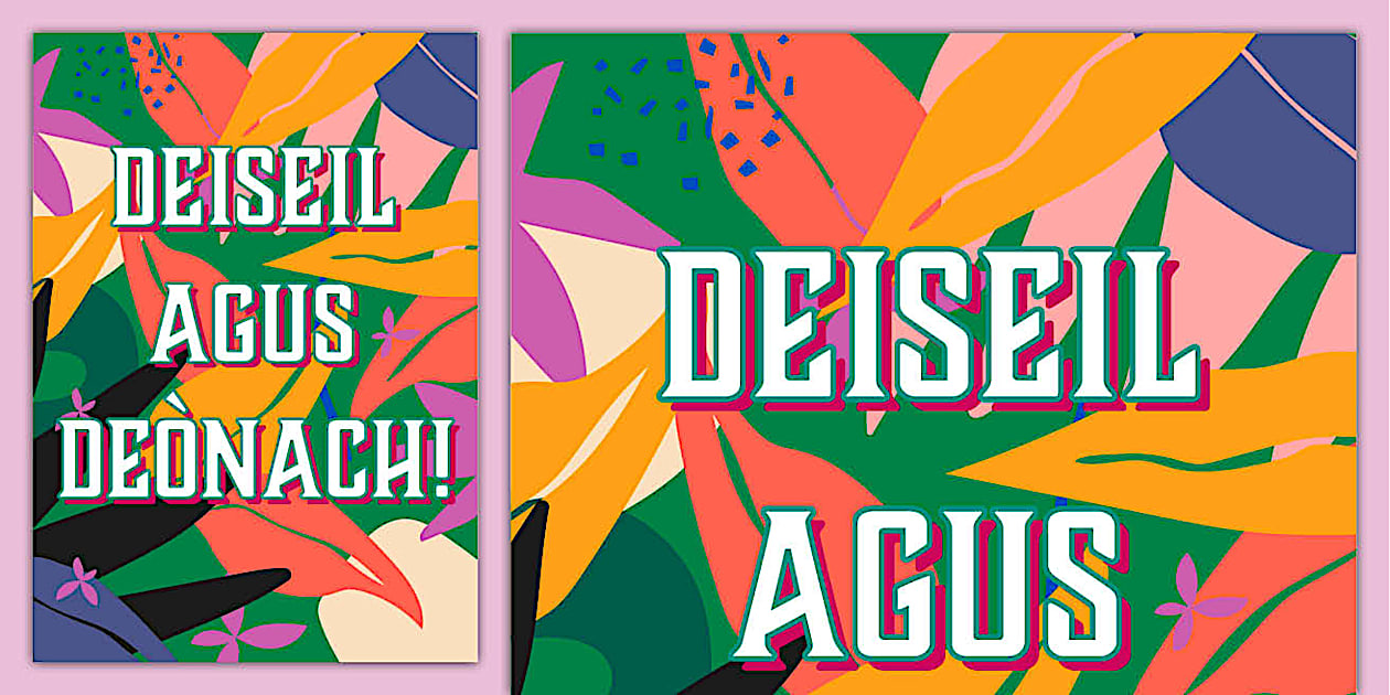 Deiseil agus deònach! Postair