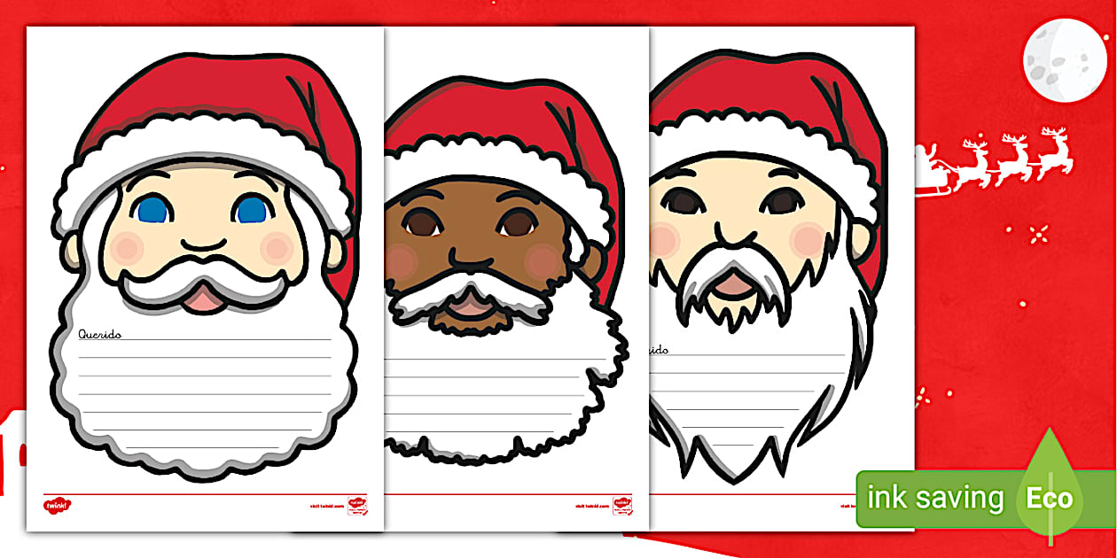Printable Letter To Santa In English and Spanish - Christmas
