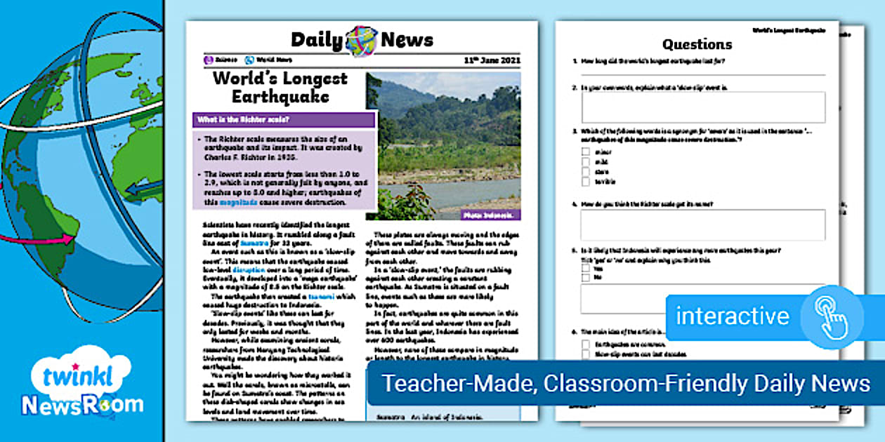 World News | Twinkl Resources - Twinkl