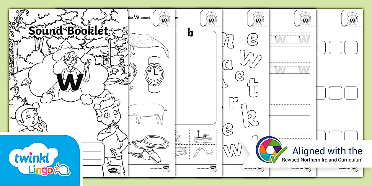 w Initial Letter Activity Book (teacher made) - Twinkl