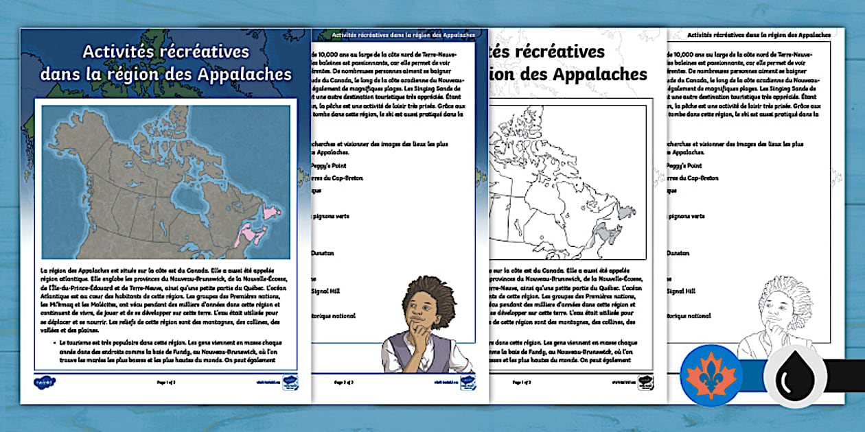 Activities in the Appalachian Region Fact File French