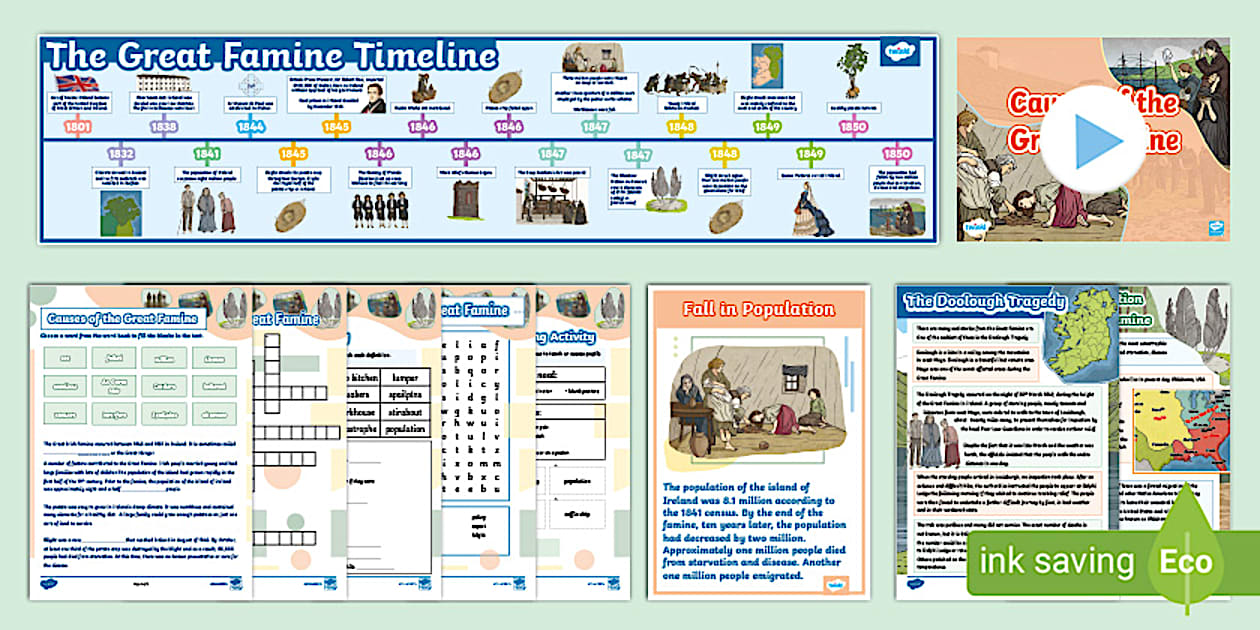 The Great Famine Resource Pack (teacher made) - Twinkl