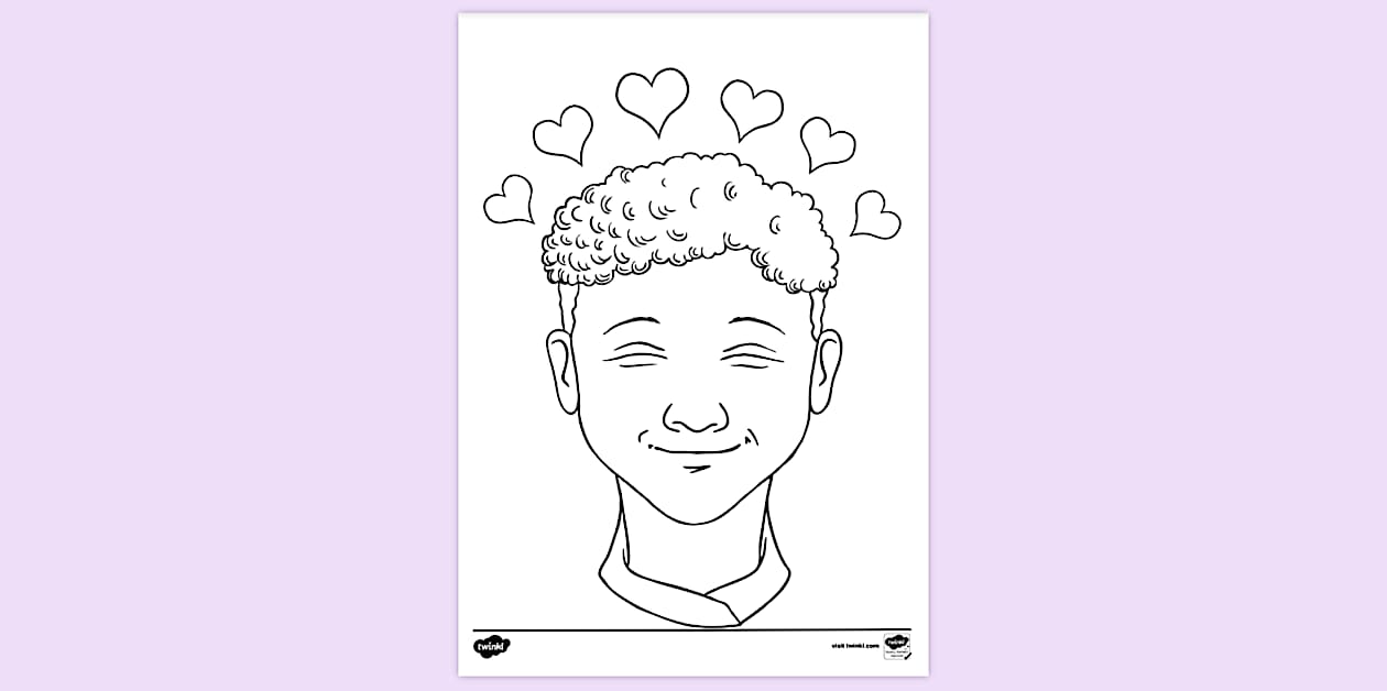 Love and Hearts Colouring Page | Colouring Sheets - Twinkl