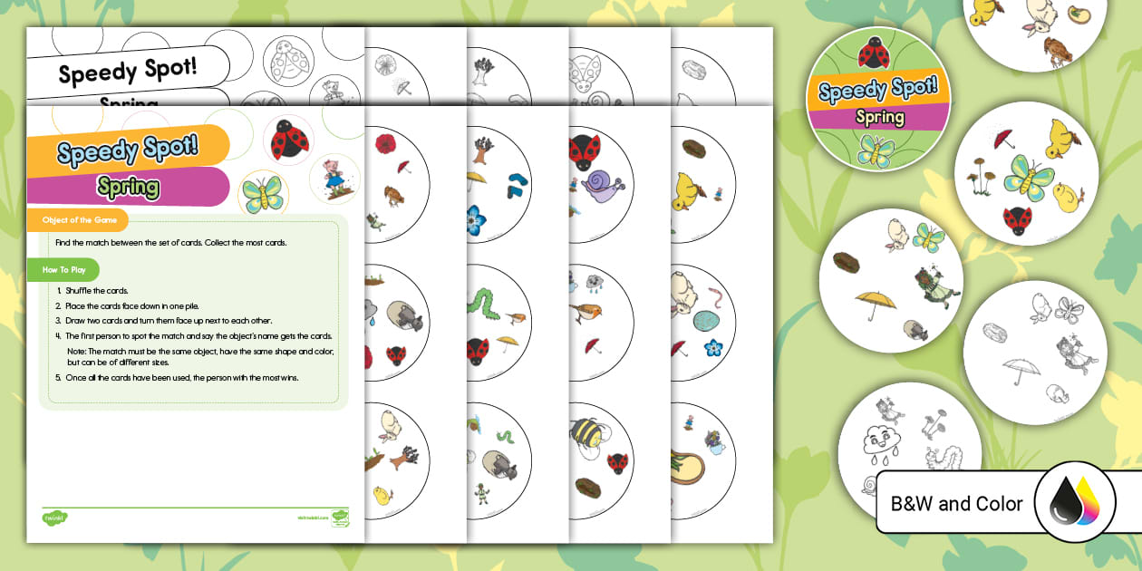 Speedy Spot! Spring Theme (teacher made) - Twinkl