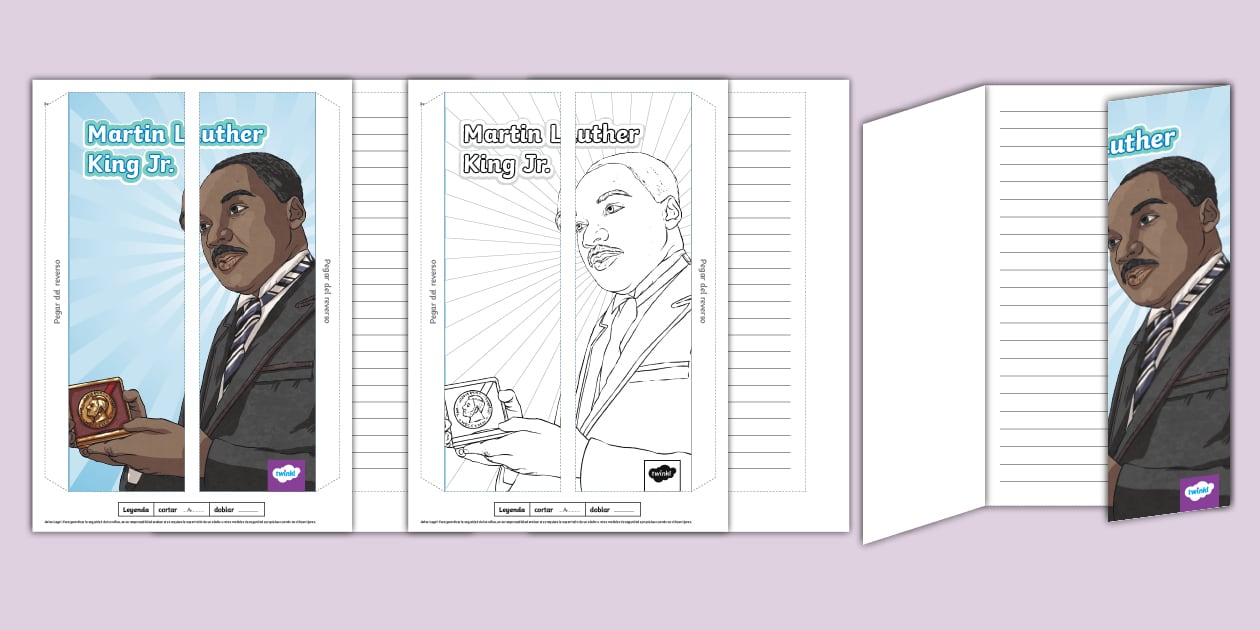 Foldable de escritura: Martin Luther King Jr. - Twinkl