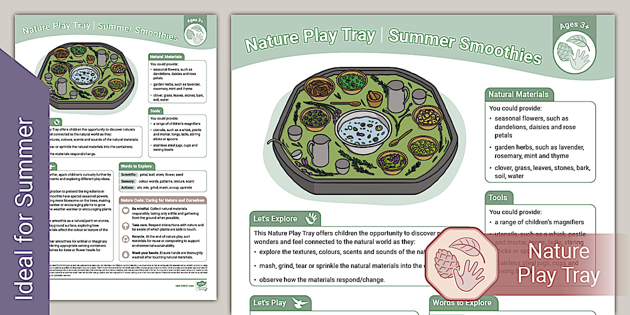 Nature Play Tray Ideas | Nature Play Tray | Twinkl | EYFS