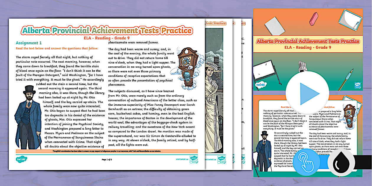 AB Testing Practice Grade 9 English Reading 1 (teacher made)