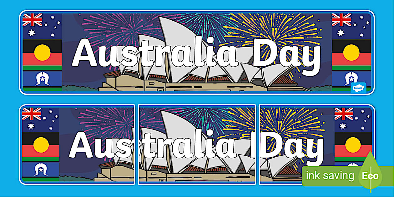 Australia Day Opera House Display Banner (teacher made)