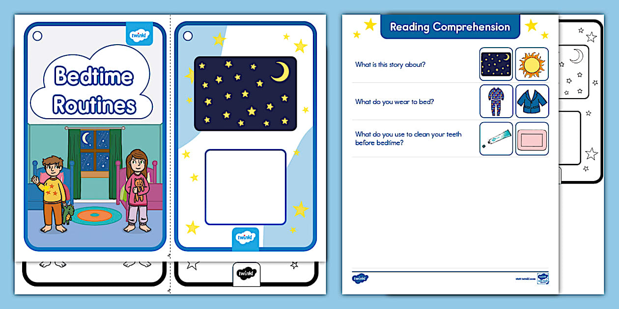 Bedtime Routines Early Adapted Reader - Twinkl