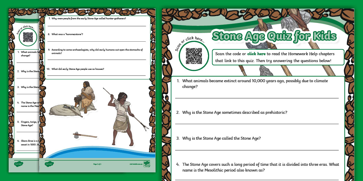 Stone Age Quiz for Kids