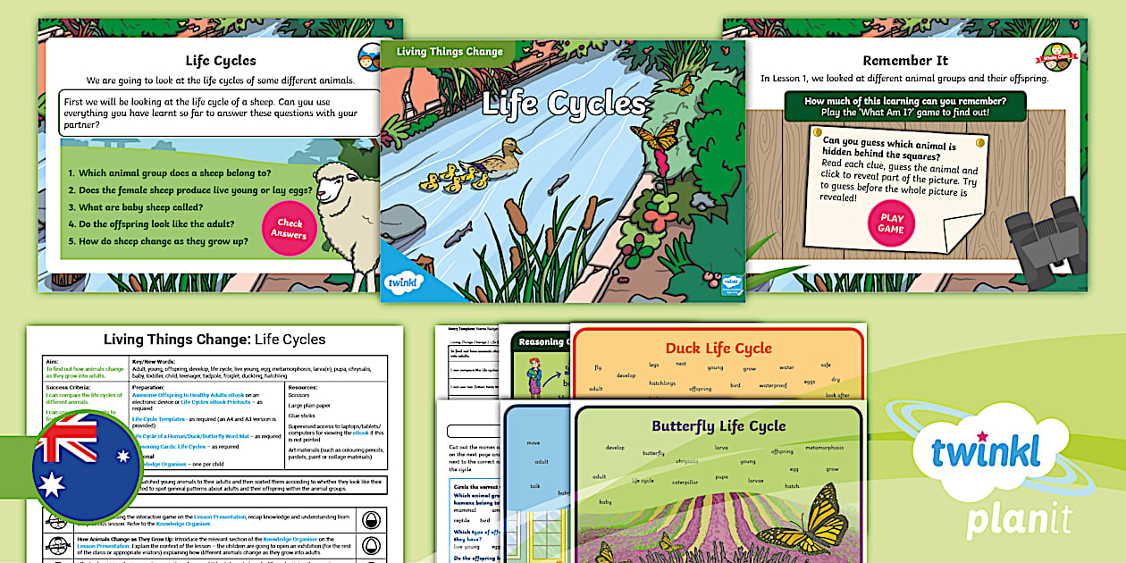 Year 2 Science Living Things Change Lesson 2 (teacher made)