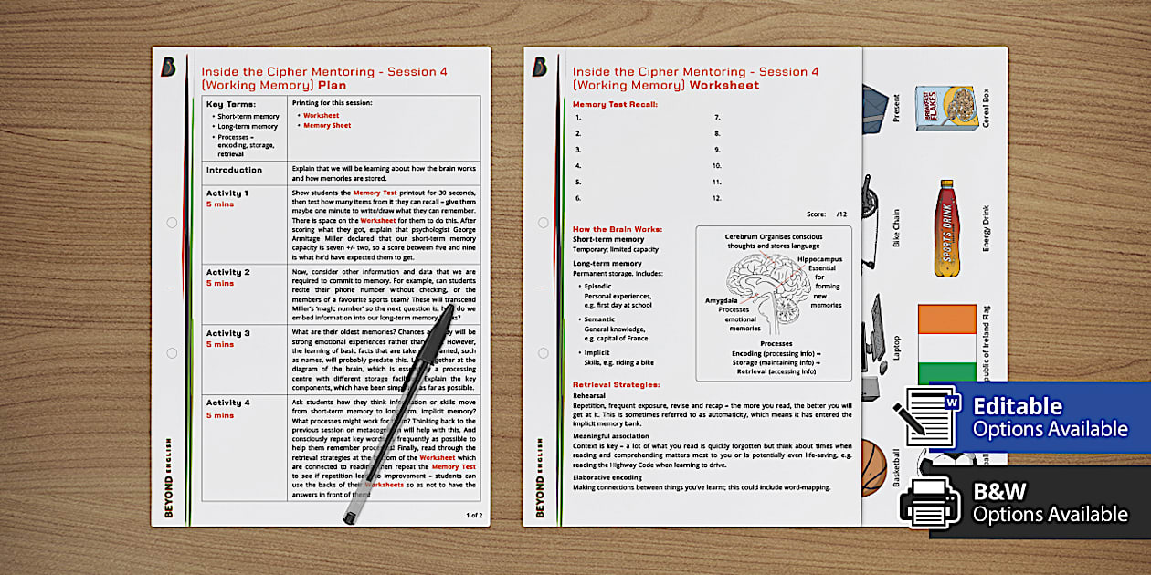 ITC Phonics Mentoring - Session 4 (Working Memory) - Twinkl