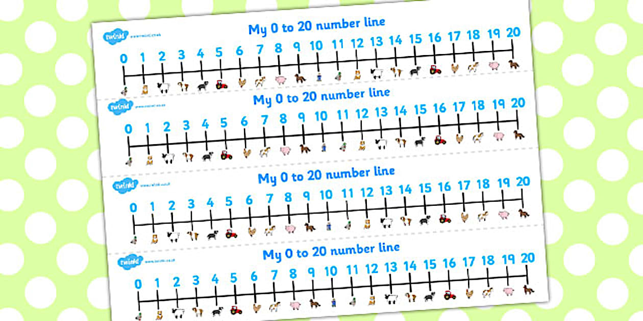 Farmer and Duck Number Lines 0-20 (teacher made) - Twinkl
