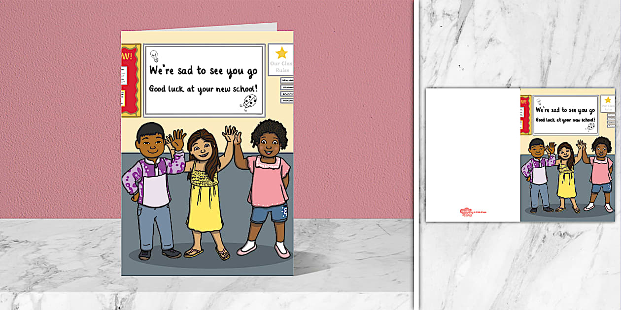Leaving School Goodbye Card | Twinkl Party (teacher made)
