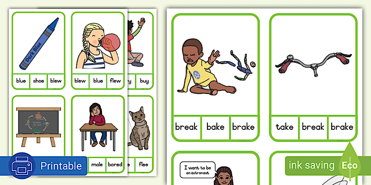 Grade 3 Phonics: Homophones peg card activity (teacher made)