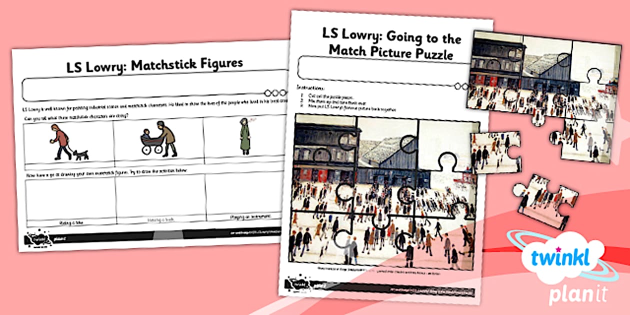 Art: LS Lowry KS1 Unit Home Learning Tasks - Twinkl