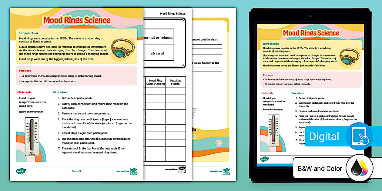 Mood Ring | Science Teaching Resource | Twinkl USA - Twinkl