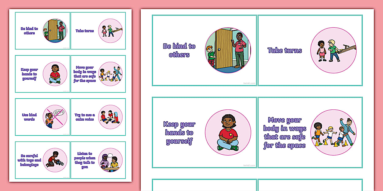 Lanyard Sized Visual Support Cards - Twinkl