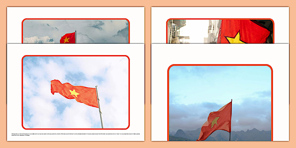 Vietnam Flags Photo Display Pack (teacher made) - Twinkl