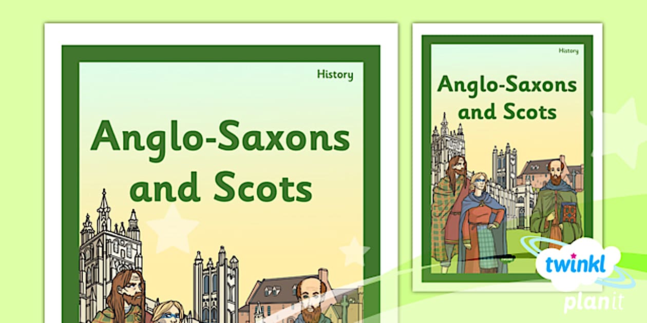 Black and White History: Anglo-Saxons and Scots LKS2 Unit Book Cover