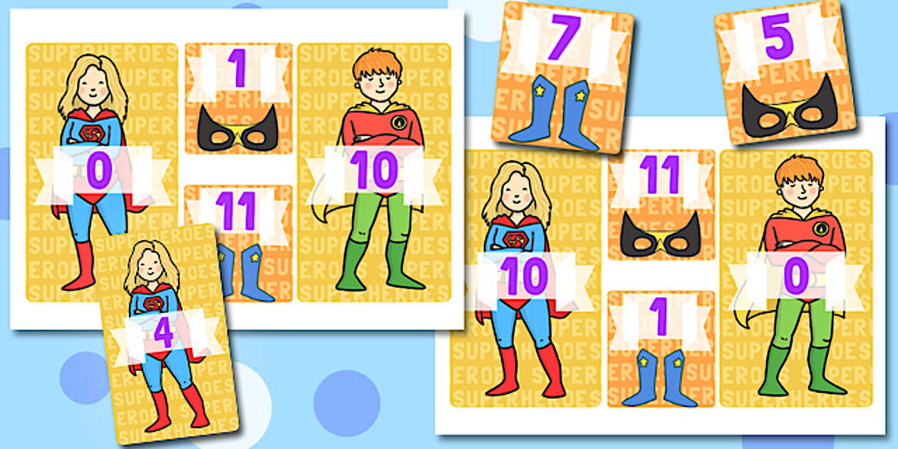 Superheroes KS1 Number Bonds to 11 (teacher made) - Twinkl